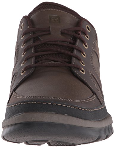 Rockport Men's Get Your Kicks Mudguard Blucher, Dark Brown Leather, 12 Wide