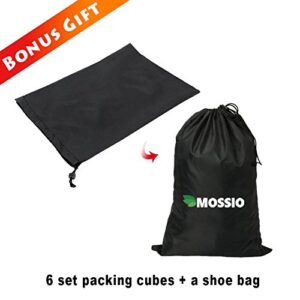 Luggage Cubes,Mossio 7 Set Backpack Camping Clothes Cosmetics Mesh Bag Rose Red