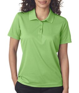 ultraclub ladies' cool & dry mesh piqué polo m light green