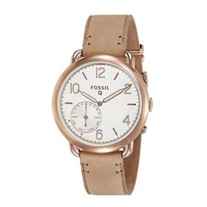 fossil hybrid smartwatch - q tailor light brown leather