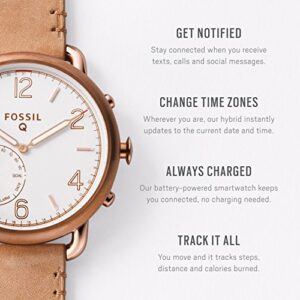 Fossil Hybrid Smartwatch - Q Tailor Light Brown Leather