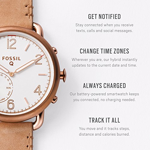 Fossil Hybrid Smartwatch - Q Tailor Light Brown Leather