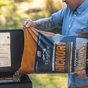 Traeger Grills Hickory 100% All-Natural Wood Pellets for Smokers and Pellet Grills, BBQ, Bake, Roast, and Grill, 20 lb. Bag