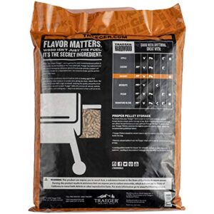 Traeger Grills Hickory 100% All-Natural Wood Pellets for Smokers and Pellet Grills, BBQ, Bake, Roast, and Grill, 20 lb. Bag