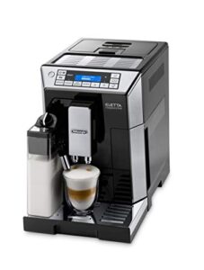 de'longhi eletta digital super automatic espresso machine with latte crema system, black