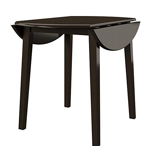 Signature Design by Ashley Hammis Round Dining Room Drop Leaf Table, Dark Brown