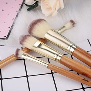 Matto Makeup Brushes 9-Piece Makeup Brush Set Foundation Brush with Travel Makeup Bag