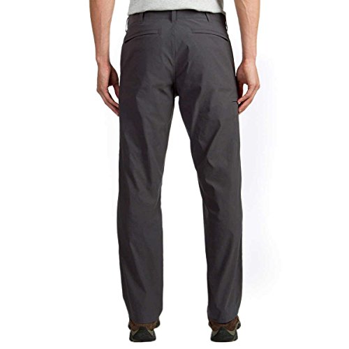 UNIONBAY mens Rainier Lightweight Comfort Travel Tech Chino Hiking Pants, Black, 34W x 32L US