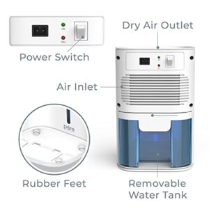 Pure Enrichment® PureDry™ Mini Dehumidifier - Compact Water Tank Eliminates 300ml/day in Excess Moisture from Closets, Bathrooms, Boats, Kitchens and Other Small Rooms and Living Spaces