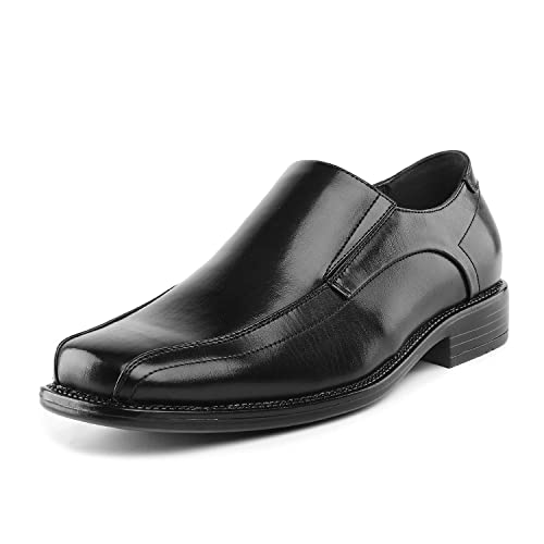 Bruno Marc Mens Leather Lined Dress Loafers Shoes, 1-Black - 10.5 (State-01)