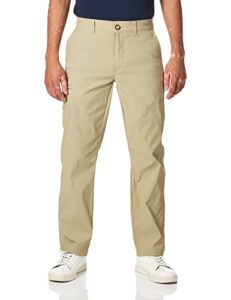 unionbay mens rainier lightweight comfort travel tech chino hiking pants, khaki, 36w x 32l us