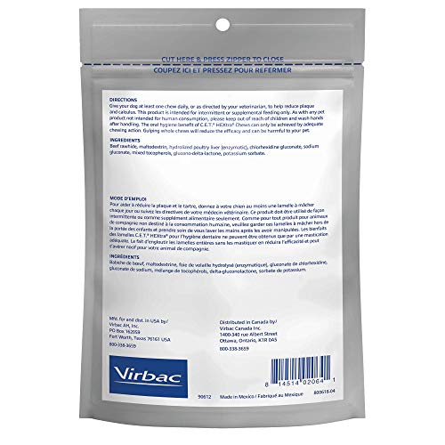 Virbac CET HEXtra Premium Oral Hygeine for Dogs, under 11 lbs.