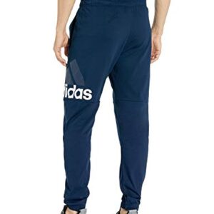 adidas Men's Essentials Performance Logo Pants, Collegiate Navy/White/White, Medium