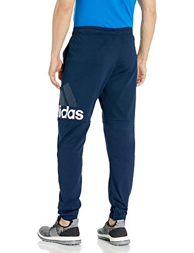 adidas Men's Essentials Performance Logo Pants, Collegiate Navy/White/White, Medium