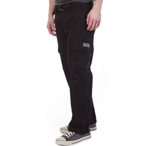 UNIONBAY mens Survivor Iv Relaxed Fit Cargo - Reg and Big Tall Sizes Casual Pants, Black, 54W x 30L US