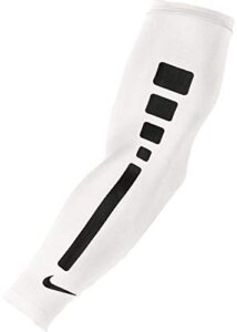 men's nike pro elite sleeves white/black size large/x-large