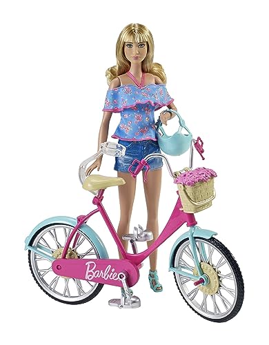 Barbie Bicycle with Basket of Flowers