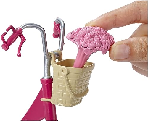 Barbie Bicycle with Basket of Flowers