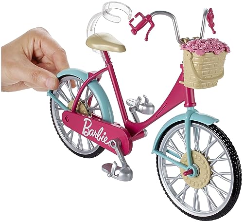 Barbie Bicycle with Basket of Flowers