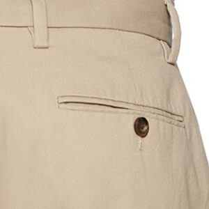 Amazon Essentials Men's Classic-Fit Wrinkle-Resistant Flat-Front Chino Pant (Available in Big & Tall), Khaki Brown, 34W x 32L