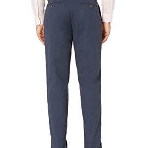 Amazon Essentials Men's Classic-Fit Wrinkle-Resistant Flat-Front Chino Pant (Available in Big & Tall), Navy, 38W x 32L