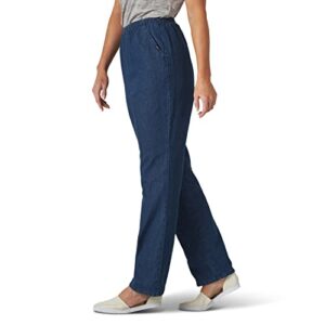 Chic Classic Collection womens Cotton Pull-on Pant With Elastic Waist Jeans, Original Stonewash Denim, 10 Petite US