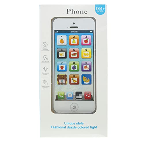 YOYOSTORE Child's Interactive My First Own Cell Phone - Play to learn, touch screen with 8 functions and dazzling LED lights