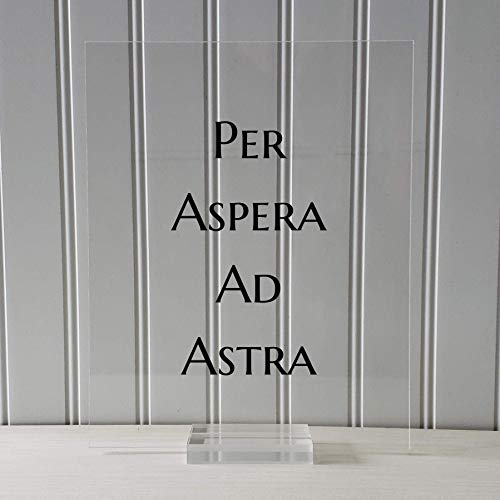 Per Aspera Ad Astra - Floating Quote - Latin Proverb - Through the thorns to the stars - Through hardship to the stars - Persevere Endurance