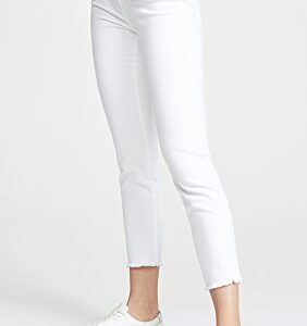 7 For All Mankind Womens Jeans Roxanne Ankle Pant, White, 30