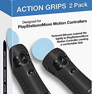 Officially Licensed Sony PlayStation Action Grips for PlayStation Move Motion Controllers – Textured Silicone