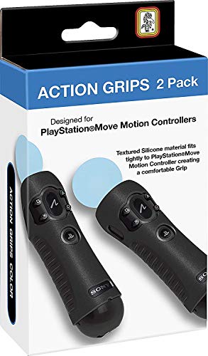 Officially Licensed Sony PlayStation Action Grips for PlayStation Move Motion Controllers – Textured Silicone