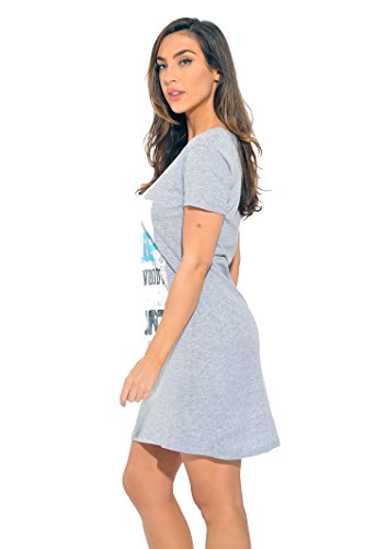 Just Love Sleep Dress for Women / Sleeping / Dorm Shirt / Nightshirt,Grey - Let Me Sleep,Medium