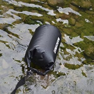 MARCHWAY Floating Waterproof Dry Bag 5L/10L/20L/30L/40L, Roll Top Sack Keeps Gear Dry for Kayaking, Rafting, Boating, Swimming, Camping, Hiking, Beach, Fishing (Black, 10L)