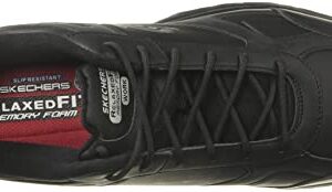 Skechers Men's Dighton Athletic Work Food Service Shoe, Black, 9.5 Wide