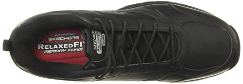 Skechers Men's Dighton Athletic Work Food Service Shoe, Black, 9.5 Wide