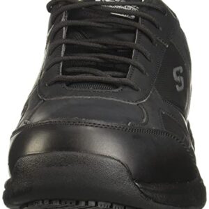 Skechers Men's Dighton Athletic Work Food Service Shoe, Black, 9.5 Wide