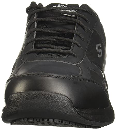 Skechers Men's Dighton Athletic Work Food Service Shoe, Black, 9.5 Wide