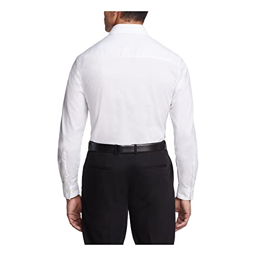 Unlisted by Kenneth Cole mens Slim Fit Solid Dress Shirt, White, 15-15.5 Neck 32 -33 Sleeve US