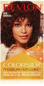 revlon colorsilk moisture rich hair color, medium chestnut brown no. 67, 1 count