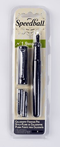 Speedball 002902 Calligraphy Fountain Pen 1.9mm - Fountain Pen - 1.9mm - Black Ink