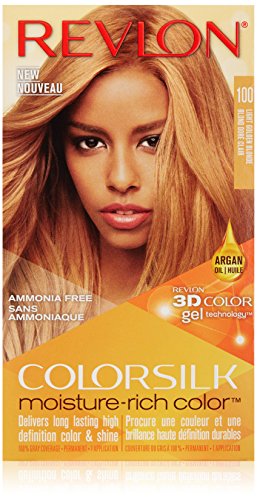 Revlon Colorsilk Moisture Rich Hair Color, Light Golden Blonde No. 100, 1 Count