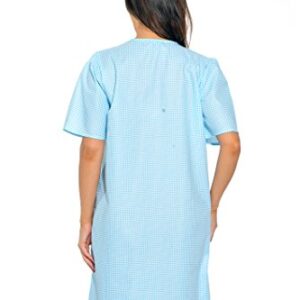 8511-Royal-S Dreamcrest Short Sleeve Duster / Housecoat / Women Sleepwear,Royal,Small