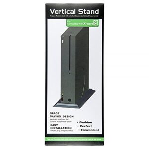 eXtremeRate Black Cooling Vertical Stand for Xbox One S Console