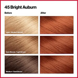 Revlon ColorSilk Beautiful Color Permanent Hair Color 45 Bright Auburn 1 EA - Buy Packs and SAVE (Pack of 6)