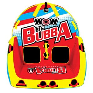 WOW Sports Big Bubba 1 or 2 Persons Inflatable Towable Tube for Boating