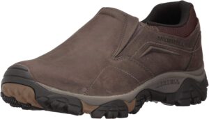 merrell mens moab adventure moc hiking shoe, dark earth, 9.5 us