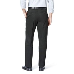 Dockers Men's Classic Fit Easy Khaki Pants-Pleated (Standard and Big & Tall), Black, 36W x 32L