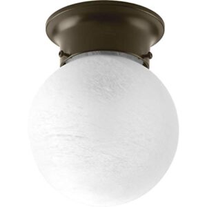 progress lighting p3401-20 glass globes close-to-ceiling, bronze