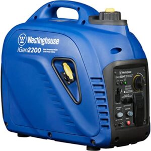 westinghouse outdoor power equipment 2200 peak watt super quiet & lightweight portable inverter generator, gas powered, parallel capable, long run time