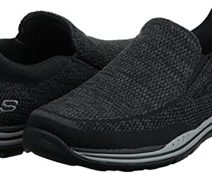 Skechers USA Men's Expected Gomel Slip-on Loafer,Black,10 2W US